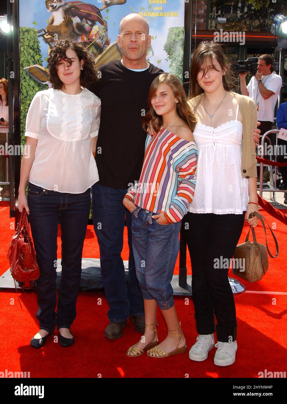 Bruce Willis & daughters Rumer, Tallulah & Scout attend the 'Over The ...