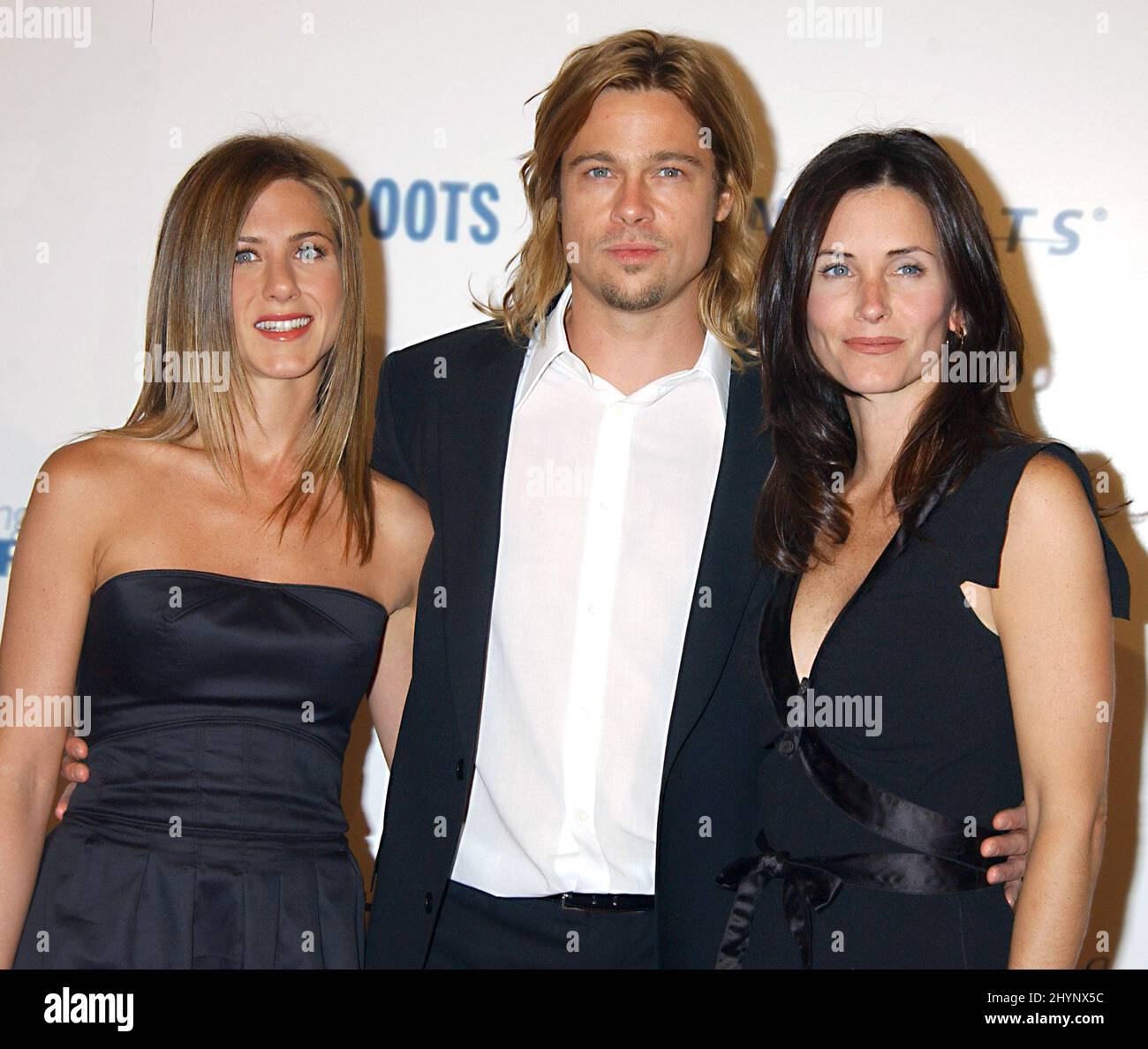 JENNIFER ANISTON, BRAD PITT & COURTENEY COX ATTEND THE PROJECT A.L.S ...