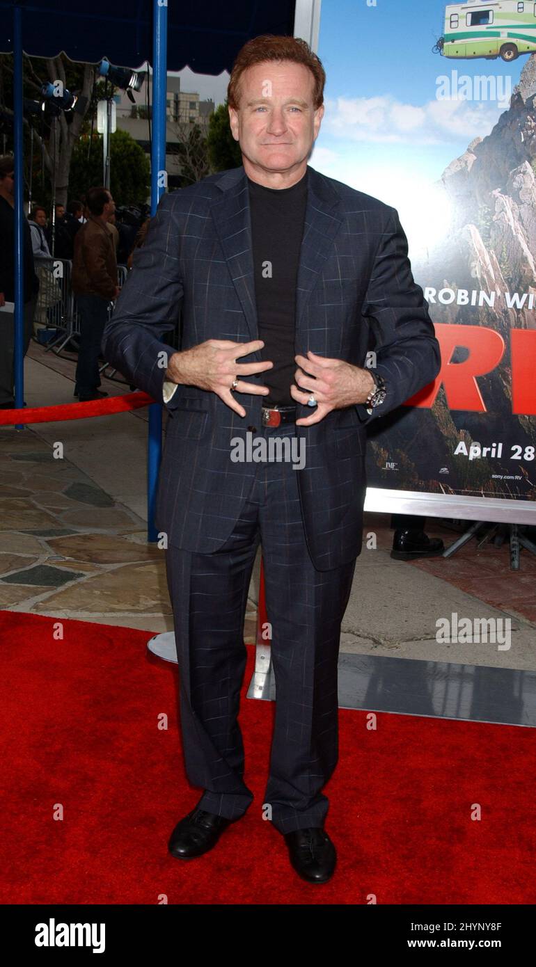 Robin Williams attends the 'RV' Los Angeles Premiere. Picture: UK Press ...
