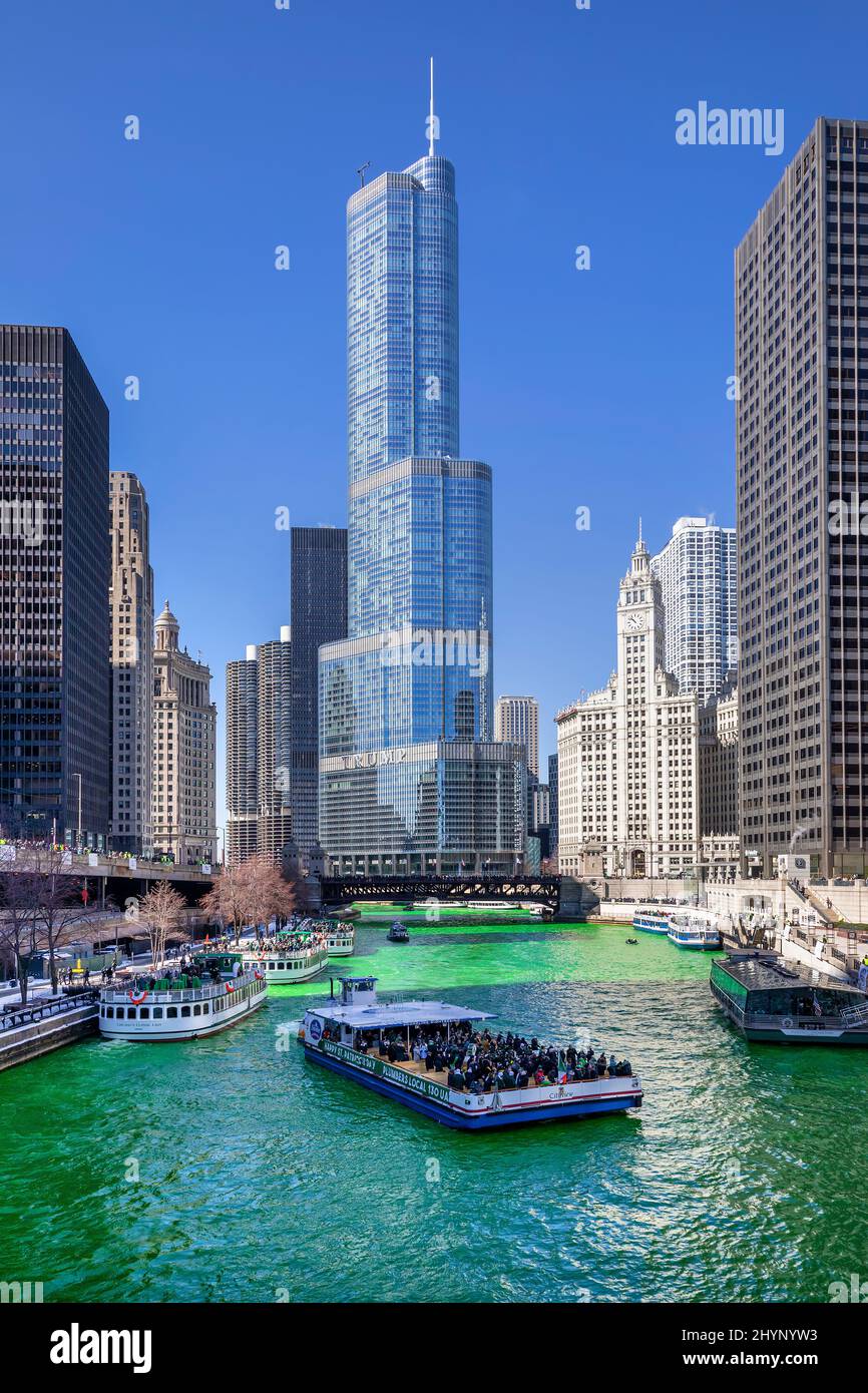 The annual dyeing of the Chicago River green is the work of the Chicago ...