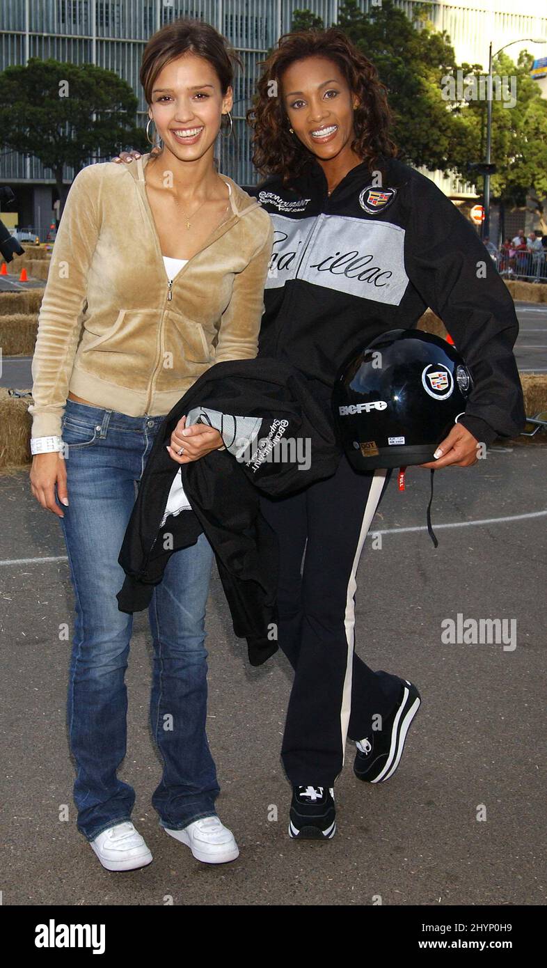 JESSICA ALBA & VIVICA A. FOX ATTENDS THE CADILLAC Super Bowl GRAND PRIX ...