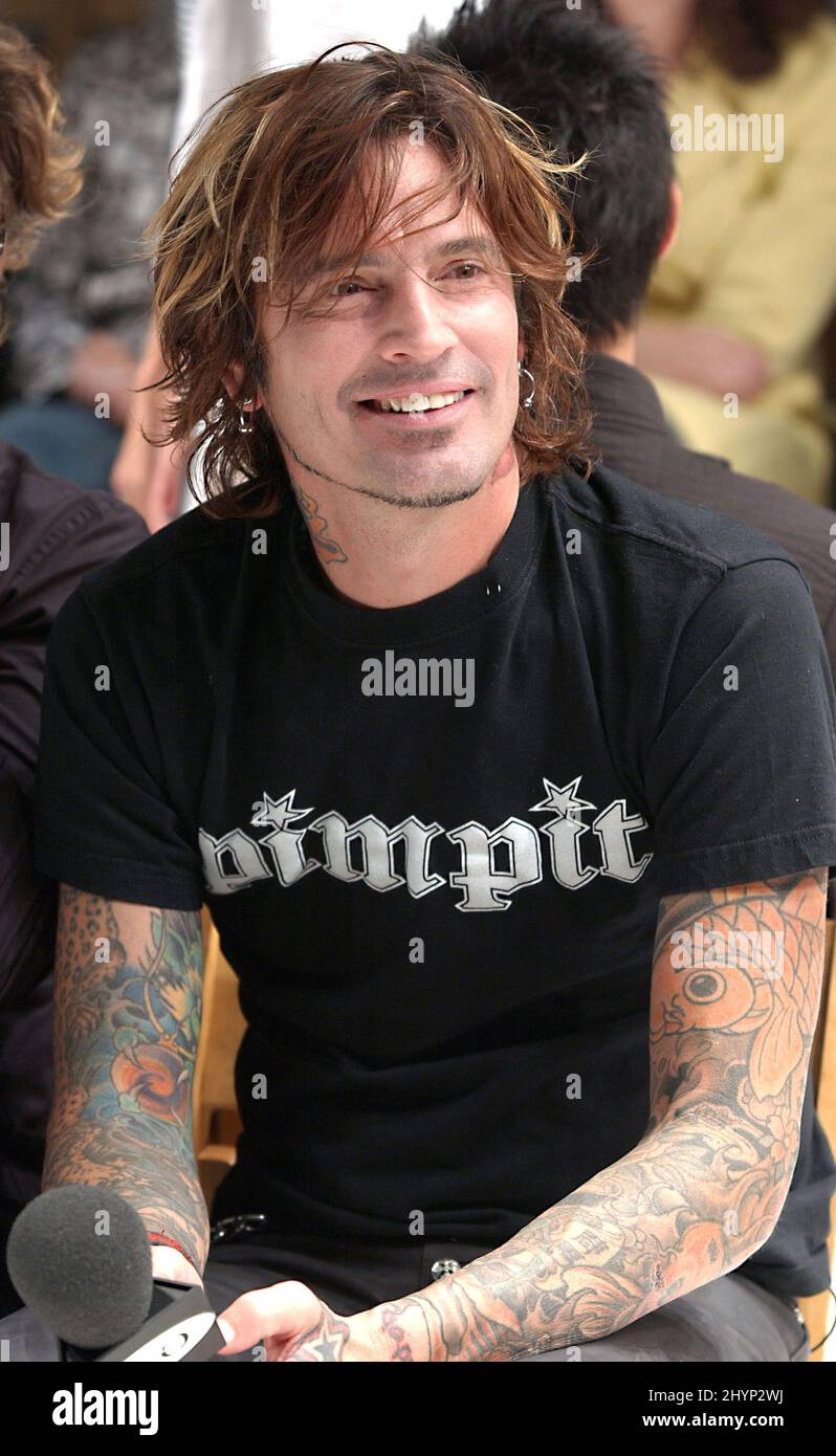 TOMMY LEE ATTENDS AN ALICIA LAWHON FASHION SHOW IN LOS ANGELES. PICTURE ...