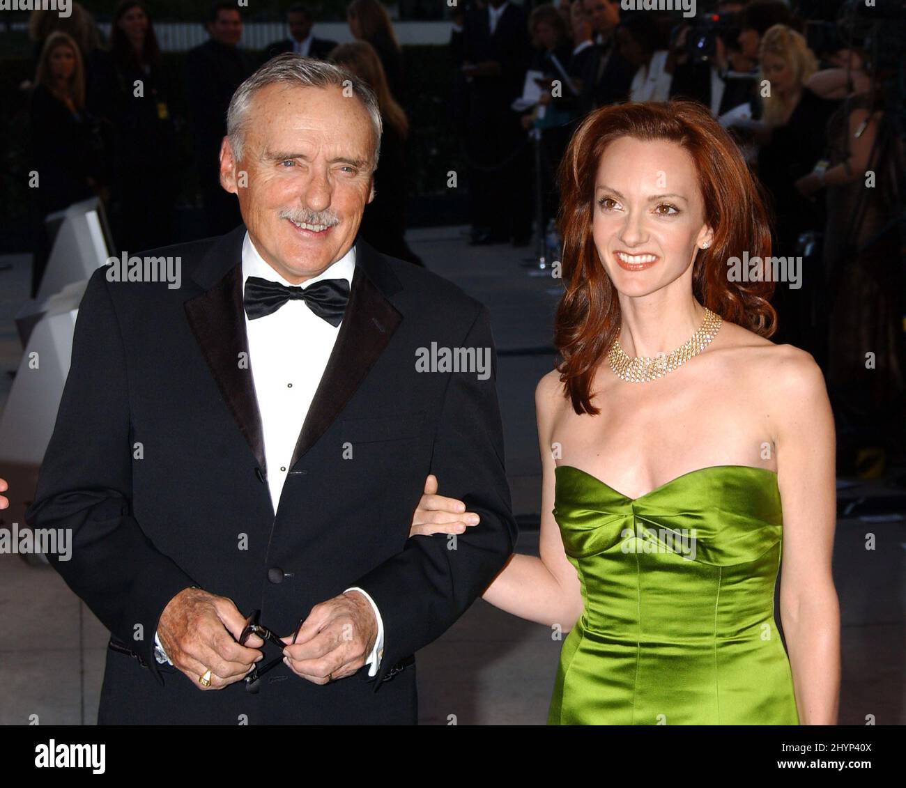 Dennis Hopper & wife Victoria attend the Vanity Fair Oscar Party at ...