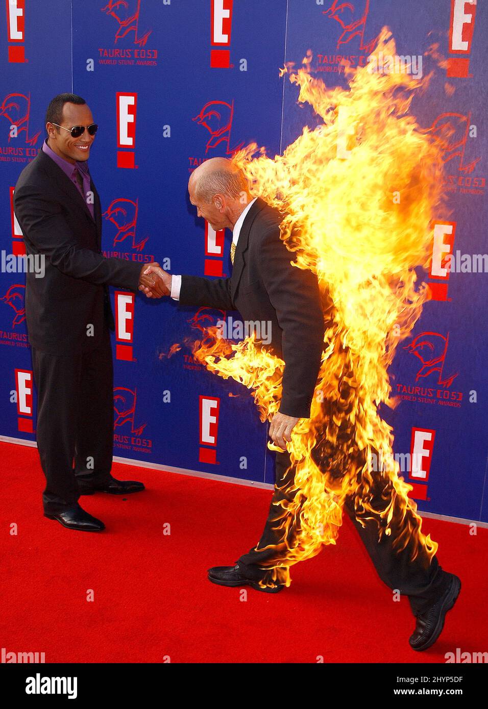 Dwayne 'The Rock' Johnson & Tim Trella attend the 5th Annual Taurus ...