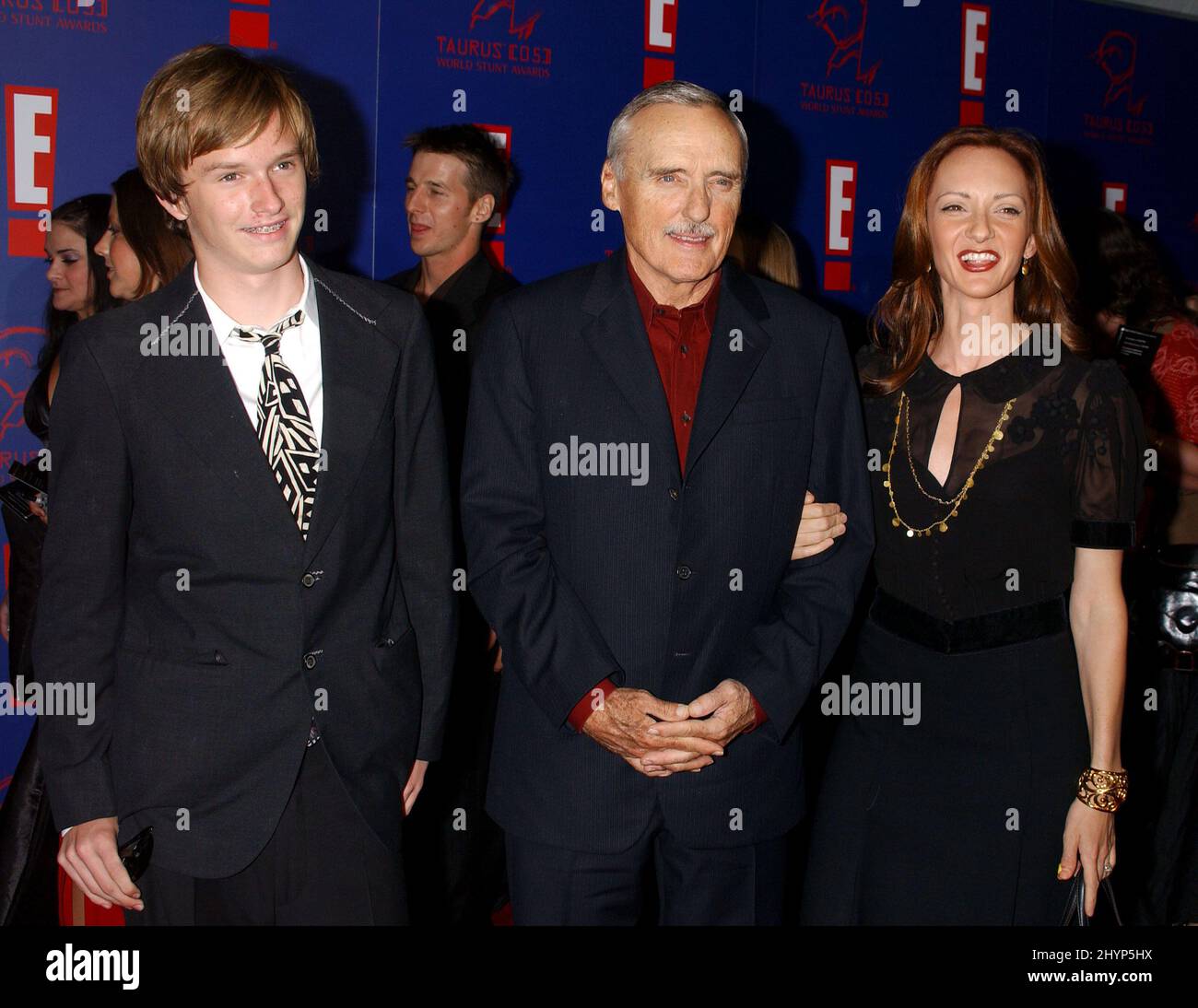 Dennis Hopper, wife Victoria and son Harry attend the 5th Annual Taurus ...