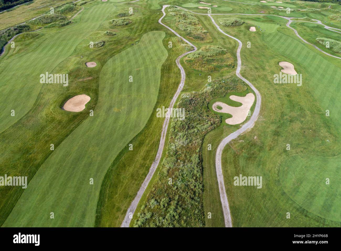 Aerial suburban golf course hi-res stock photography and images - Alamy