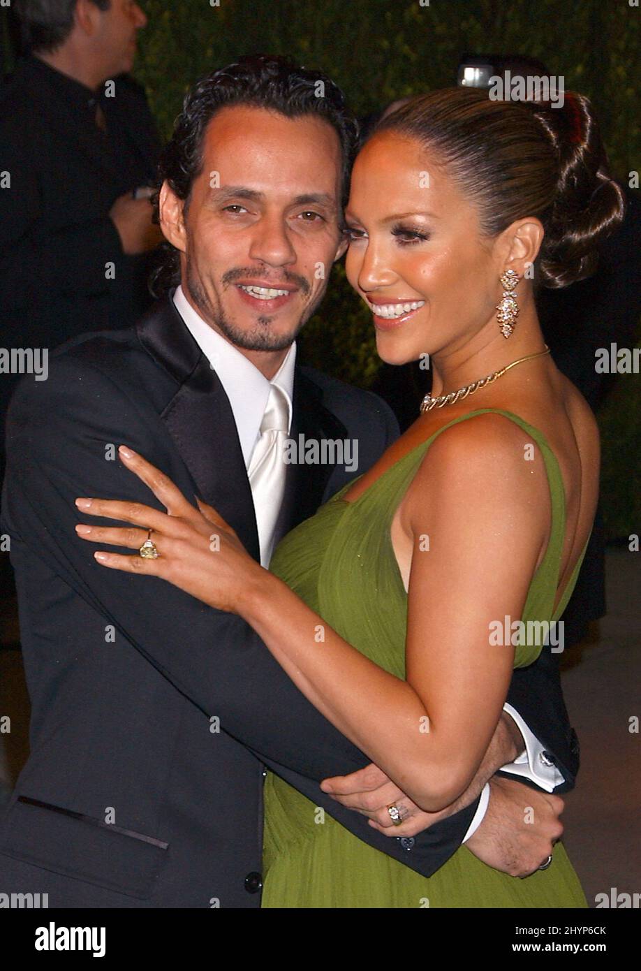 Jennifer Lopez & Marc Anthony attend the Vanity Fair Oscar Party at ...