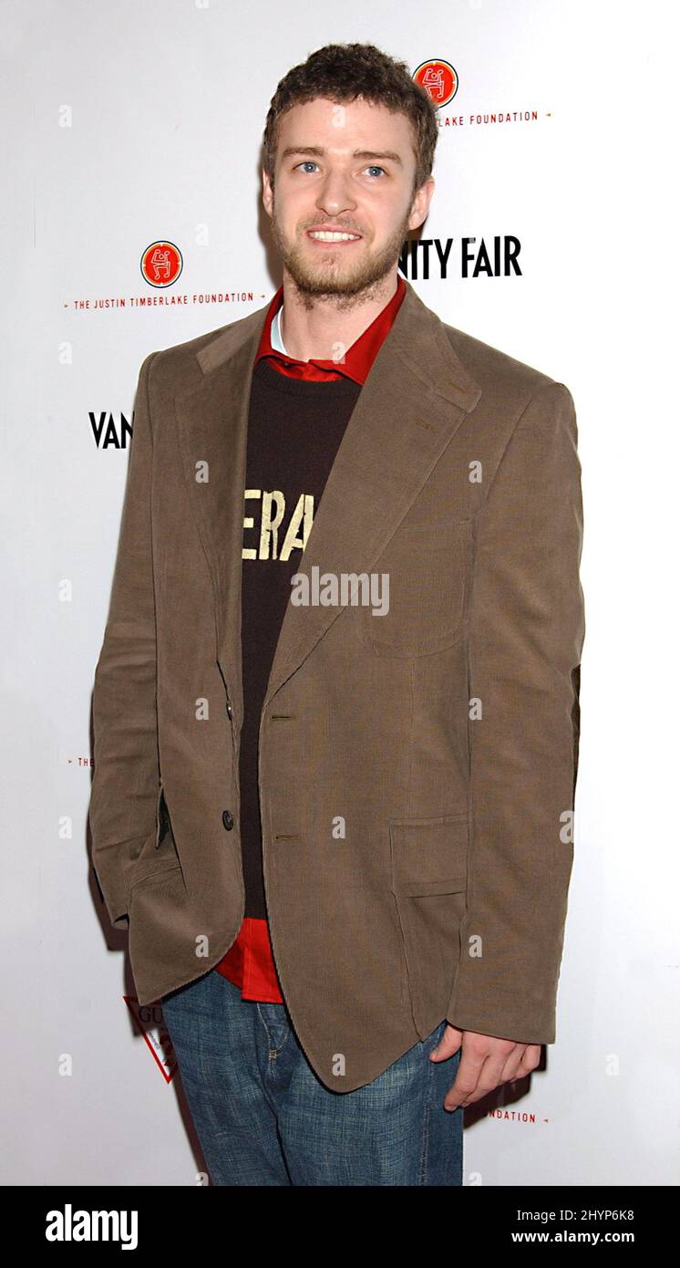 Justin Timberlake attends the 'Vanity Fair Amped' pre-Oscar benefit in ...