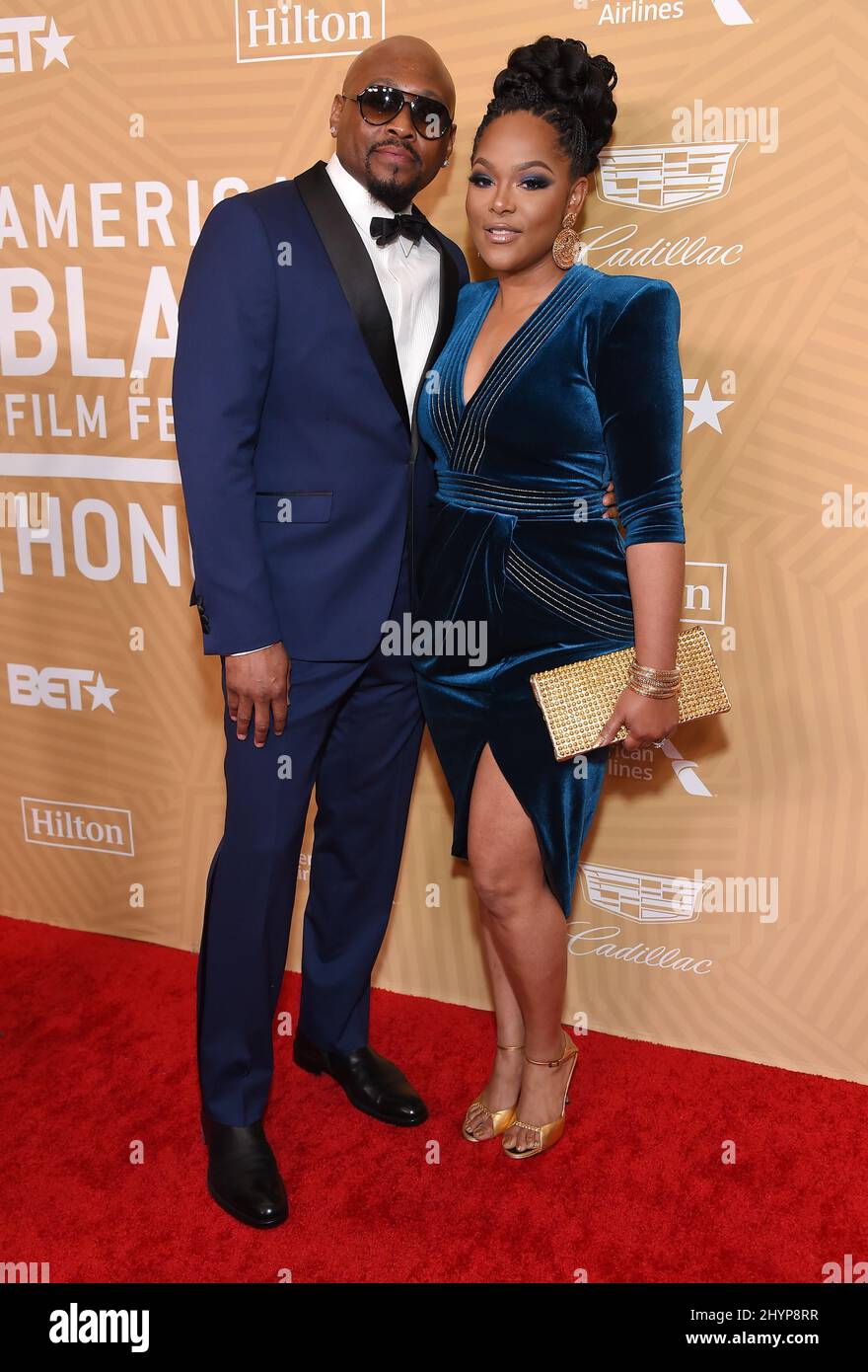 Omar Epps and Keisha Epps attending the American Black Film Festival ...