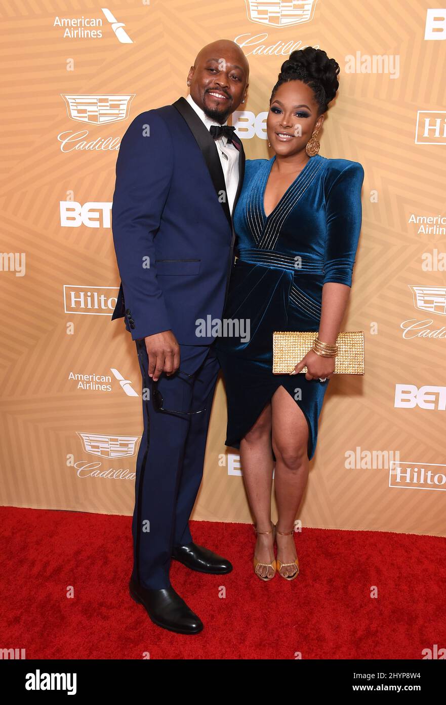 Mike Epps and Kyra Robinson attending the American Black Film Festival ...