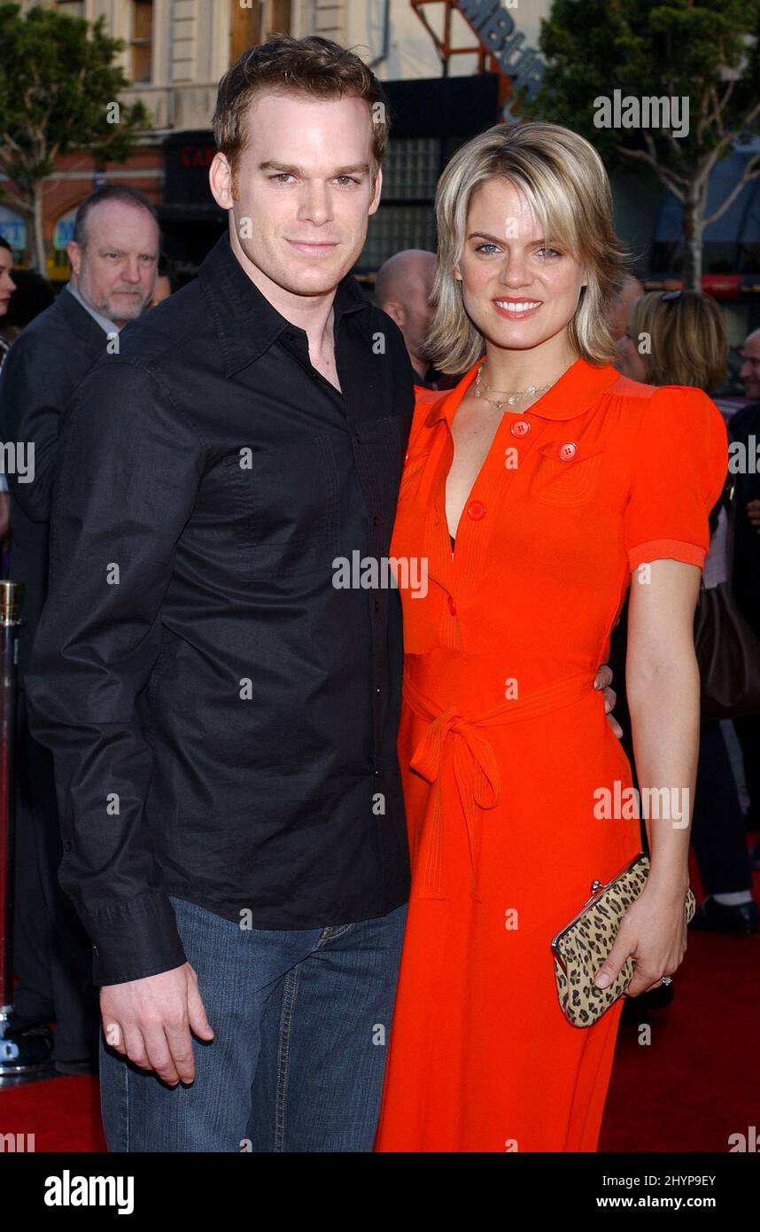 Michael C. Hall & Amy Spanger attend the Premiere of HBO's 'Six Feet ...