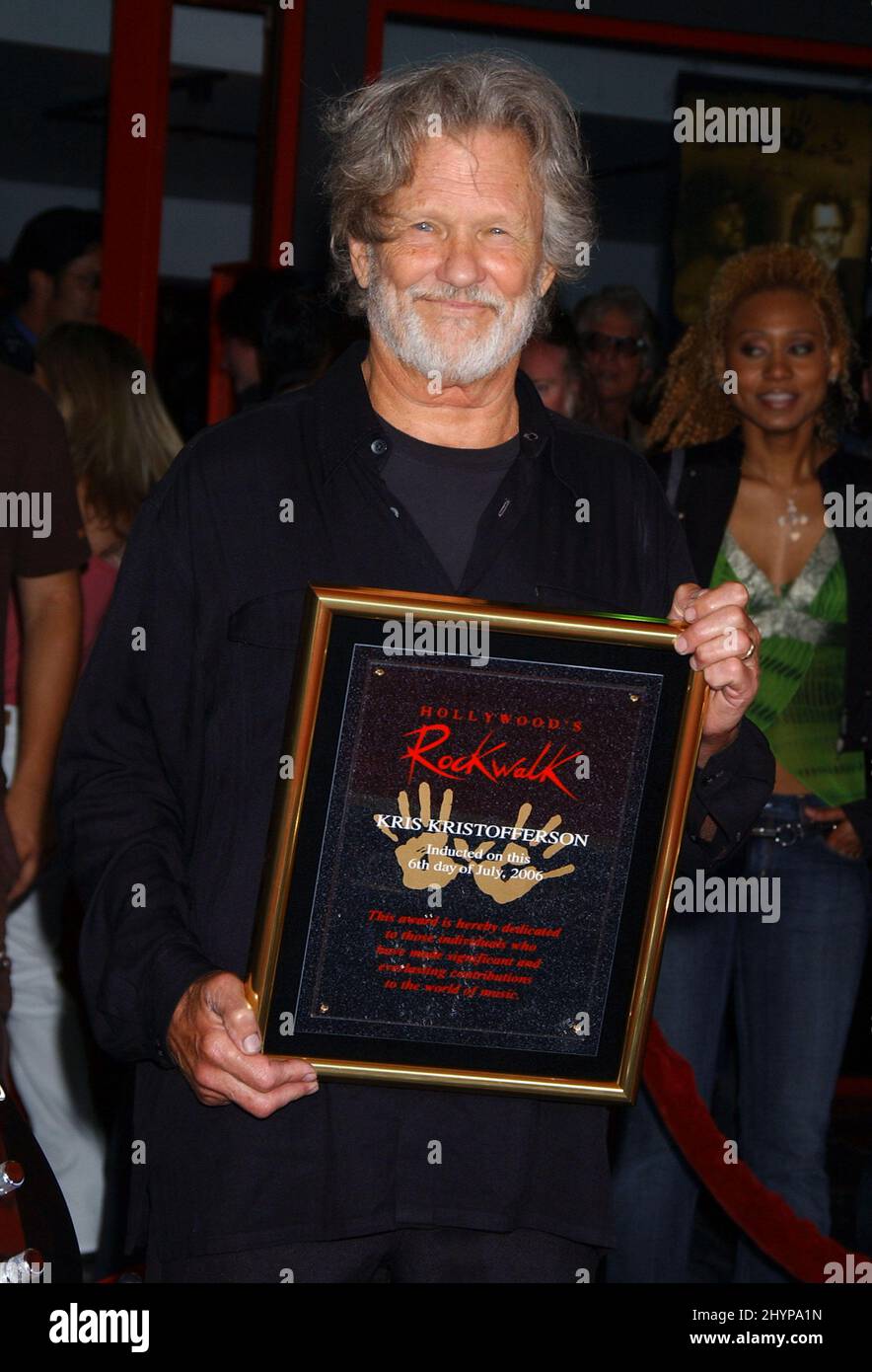 Hollywood's RockWalk Induction Ceremony Honouring Kris Kristofferson ...