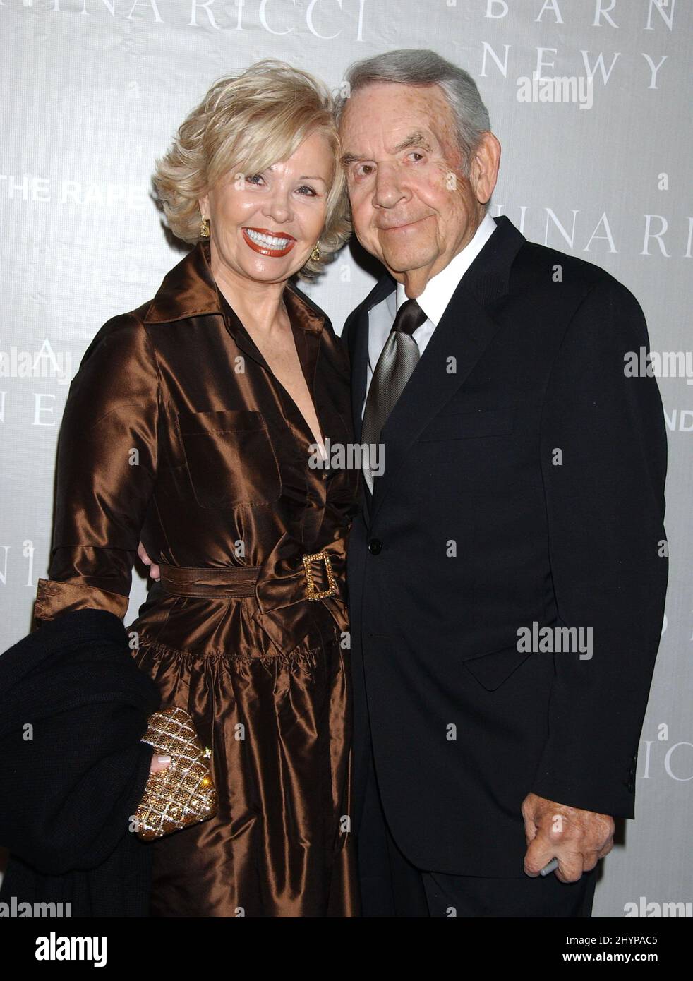 Tom Bosley & wife Patricia attends a Dinner & Nina Ricci Fashion Show to Benefit The Rape ...