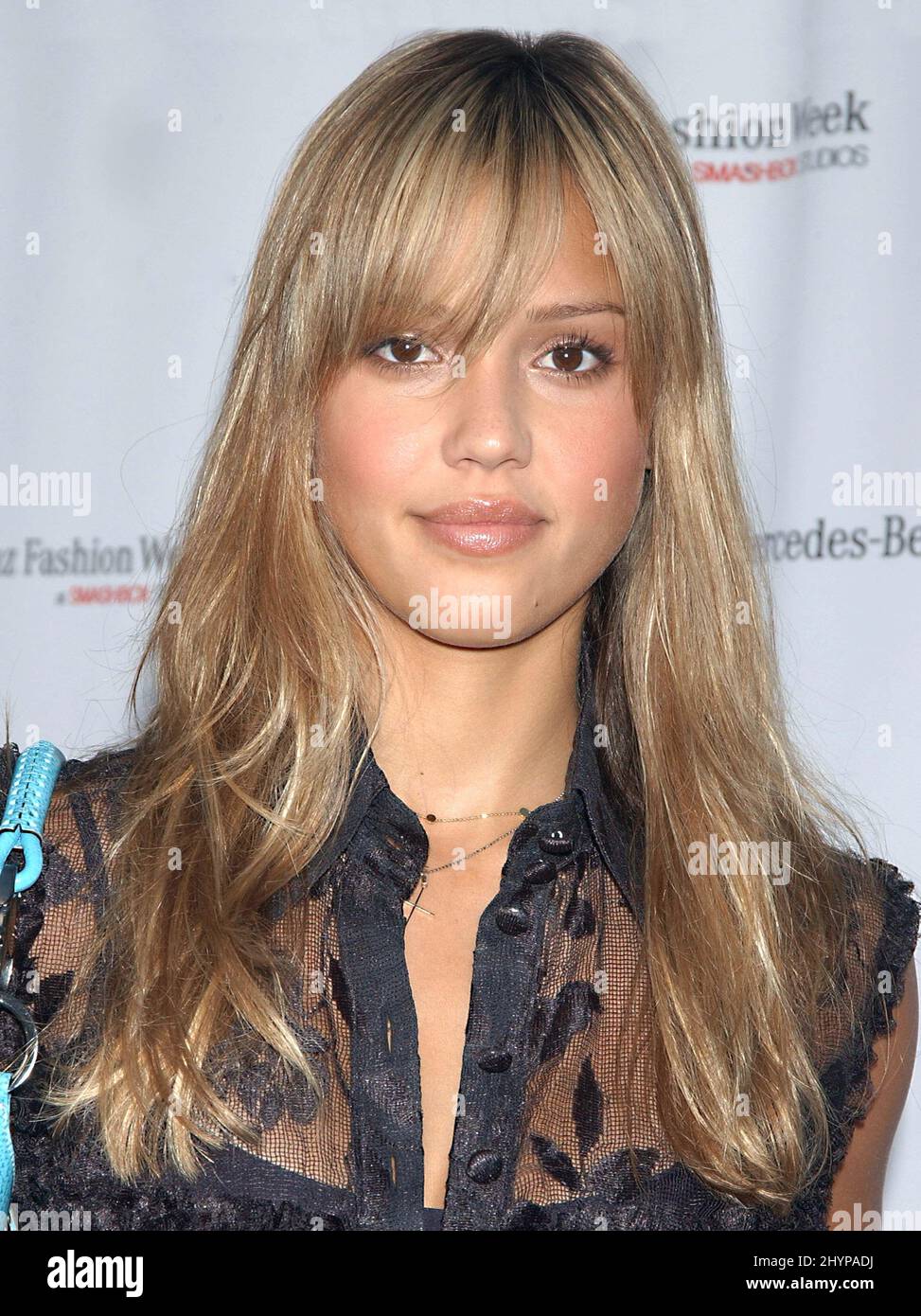 Jessica Alba attends a Rami Kousa fashion show in Culver City ...