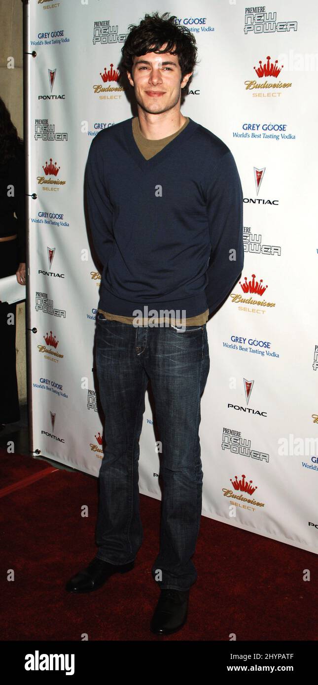 Adam Brody attends the 2005 Premiere The New Power event in Hollywood ...