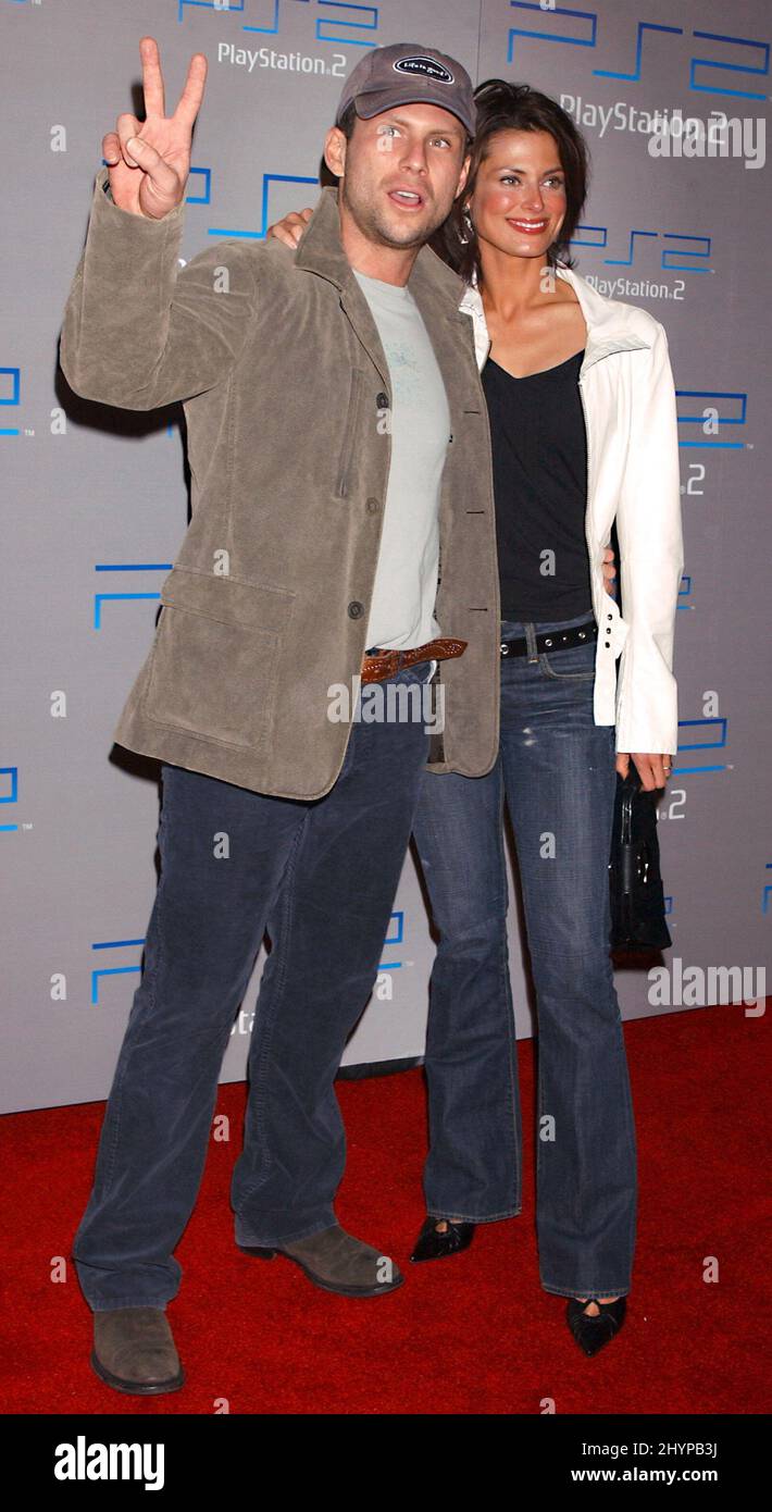 CHRISTIAN SLATER & WIFE RYAN HADDON ATTEND THE PLAYSTATION 2 'PLAYA DEL ...