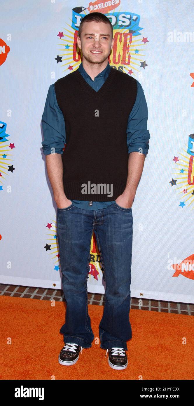 Justin Timberlake attends the 19th Annual Kids' Choice Awards at UCLA's ...