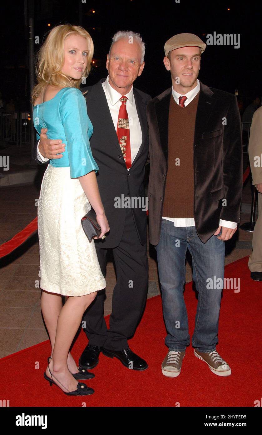 Malcolm McDowell, wife Kelley & son Charlie attend the Jules Verne ...