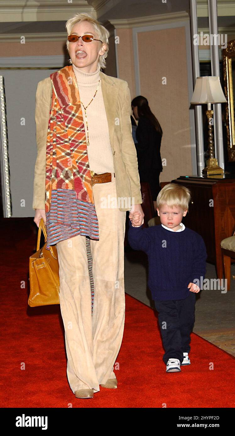 SHARON STONE & SON ROAN ATTEND THE 'IN STYLE & A DIAMOND IS FOREVER ...