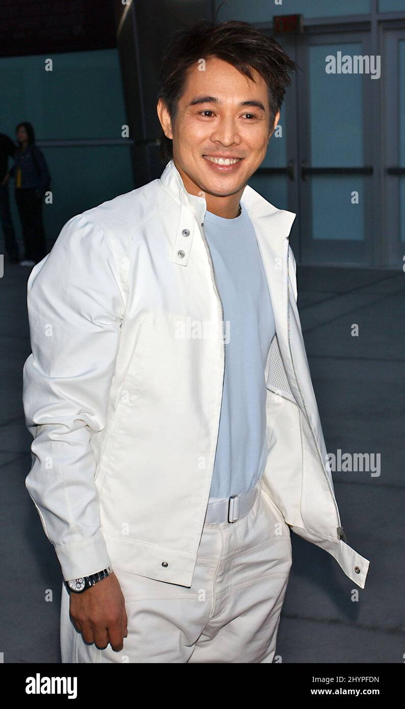 Jet Li attends the 'Hero' Premiere in Hollywood. Picture: UK Press ...