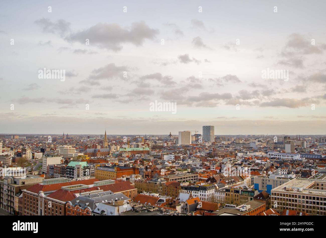Aerial view of Antwerp, Belgium Stock Photo - Alamy
