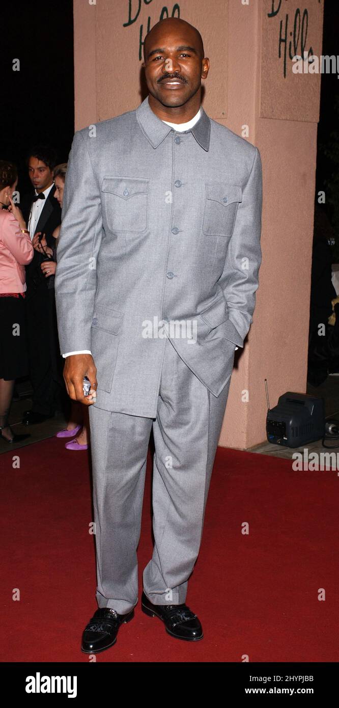 Evander Holyfield attends the Clive Davis 2005 Pre-Grammy Awards Party ...