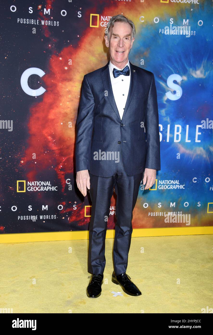 Bill Nye at National Geographic's "Cosmos: Possible Worlds" Los Angeles ...