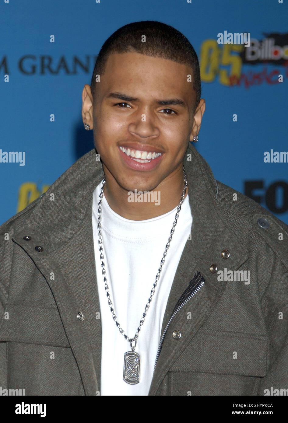 Chris Brown attends the Billboard Music Awards 2005 at the MGM Grand ...