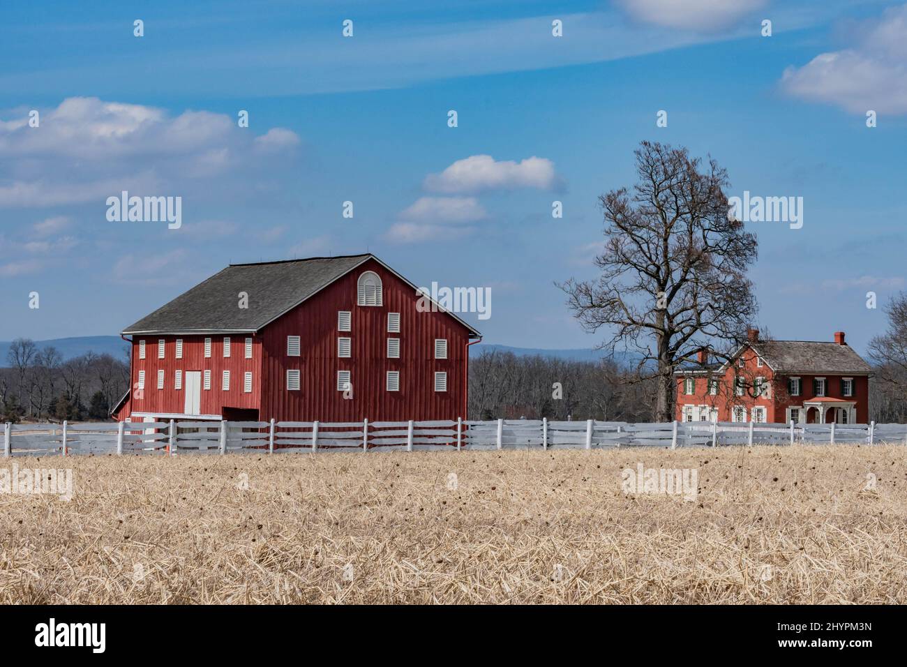 Winter at the Paul Sherfy Farm, Gettysburg National Military Park ...