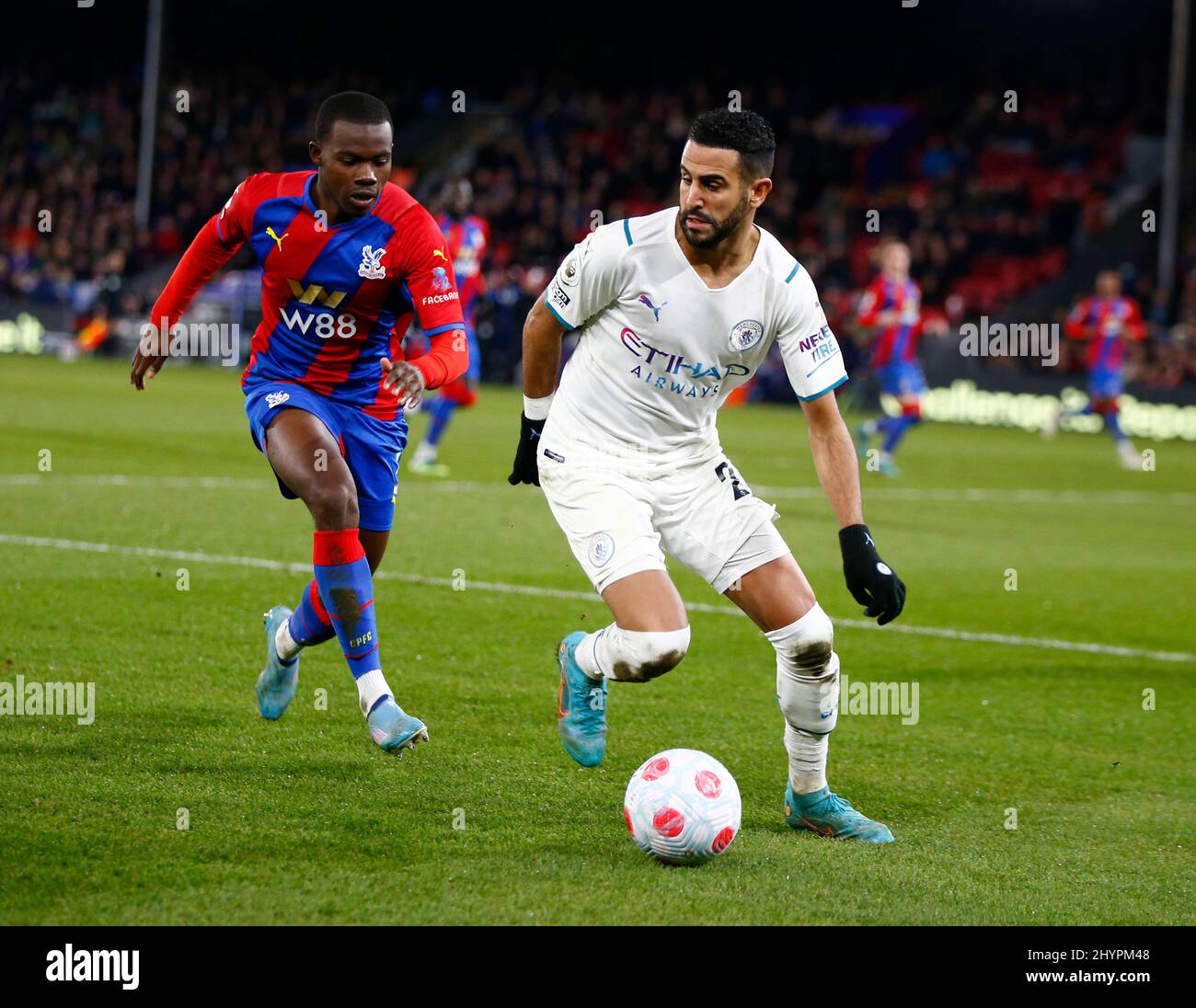 LONDON, United Kingdom, MARCH 14: Manchester City's Riyad Mahrez during ...