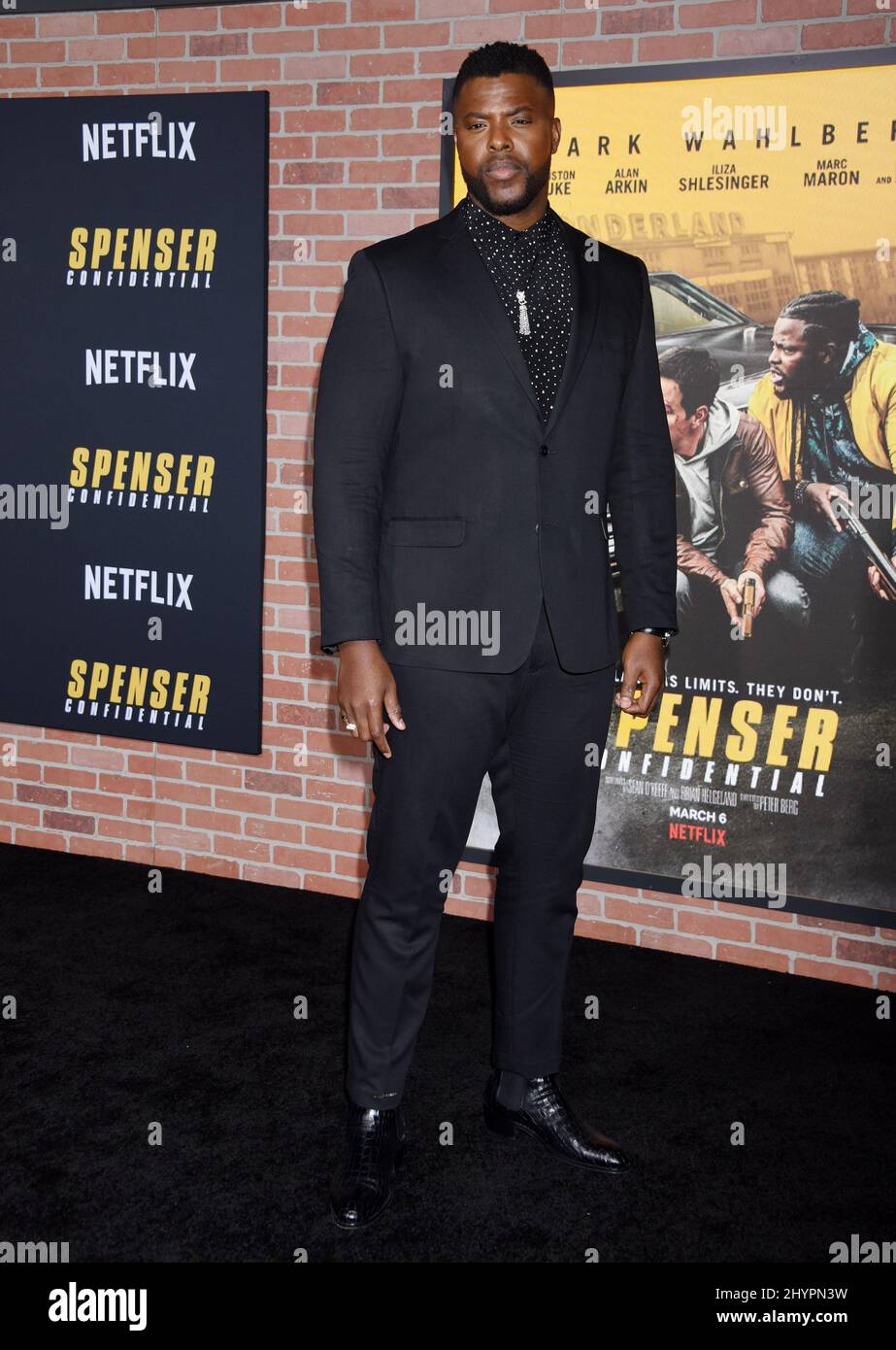 Winston Duke attending the Spenser Confidential Los Angeles Premiere ...
