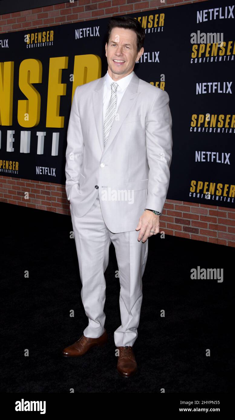 Mark Walhberg attending the Spenser Confidential Los Angeles Premiere ...