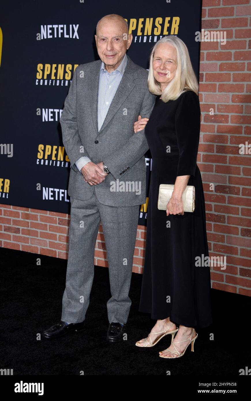 Alan Arkin and Suzanne Newlander Arkin attending the Spenser ...