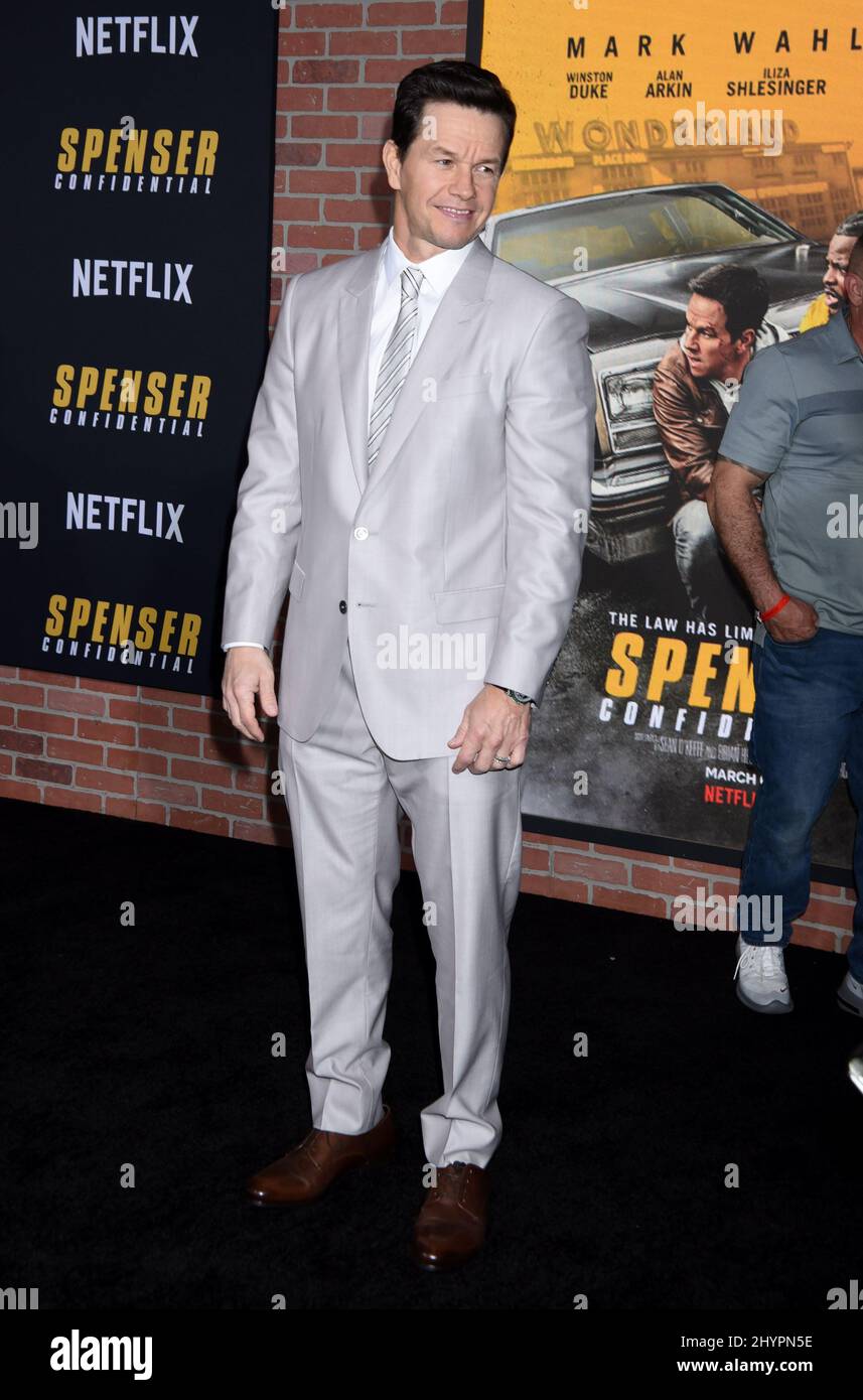 Mark Walhberg attending the Spenser Confidential Los Angeles Premiere ...