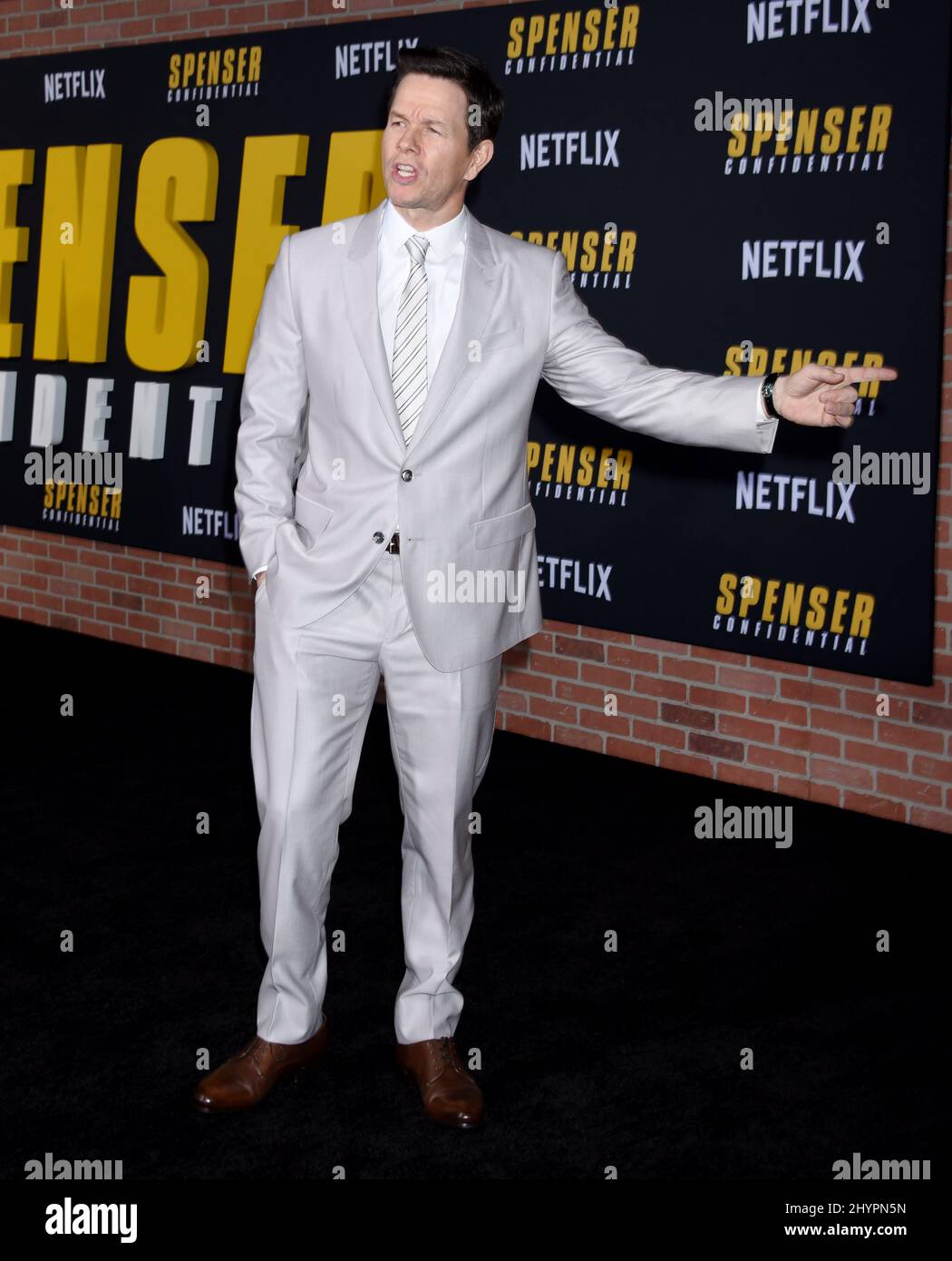 Mark Walhberg attending the Spenser Confidential Los Angeles Premiere ...