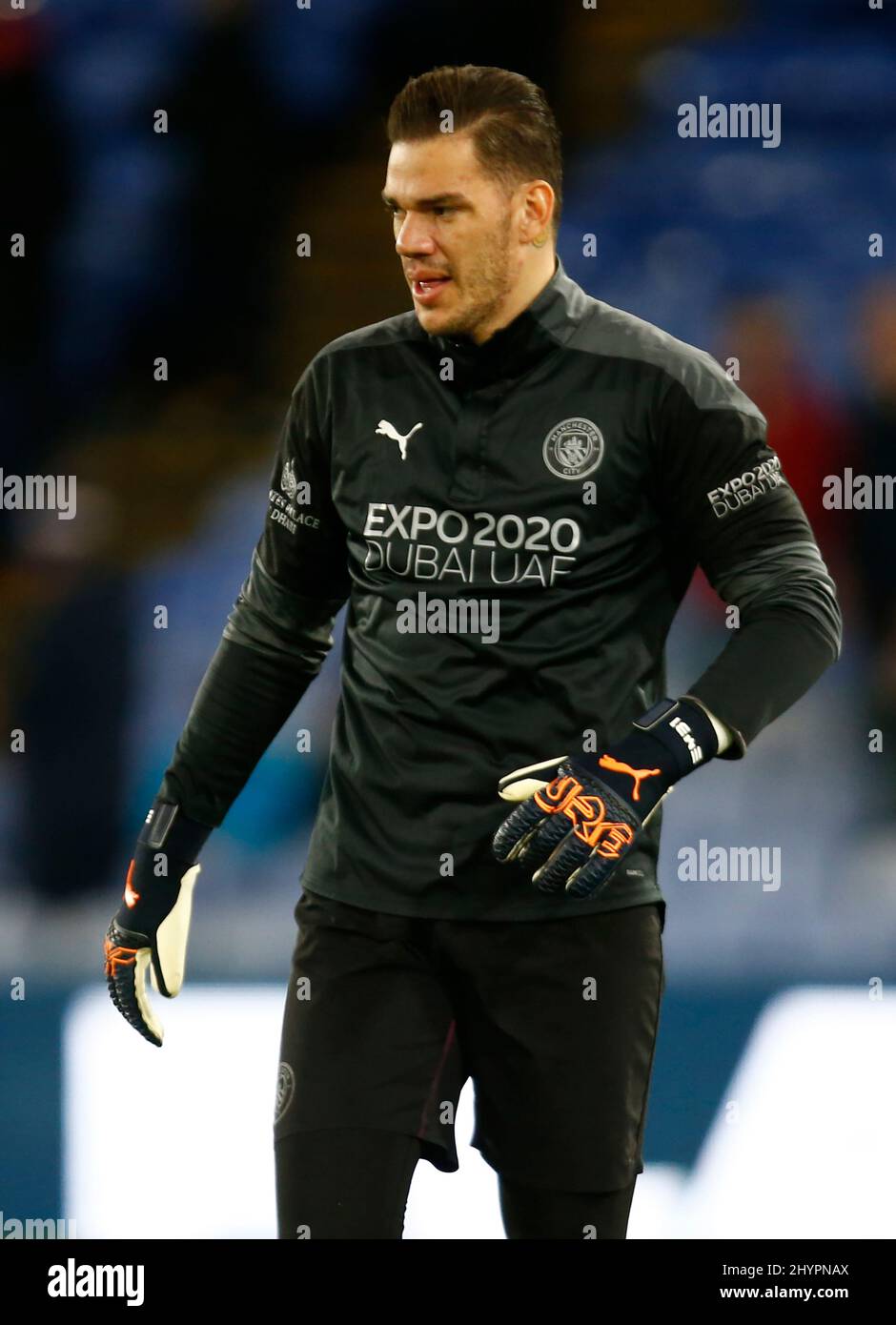 LONDON, United Kingdom, MARCH 14: Manchester City's Ederson during the ...