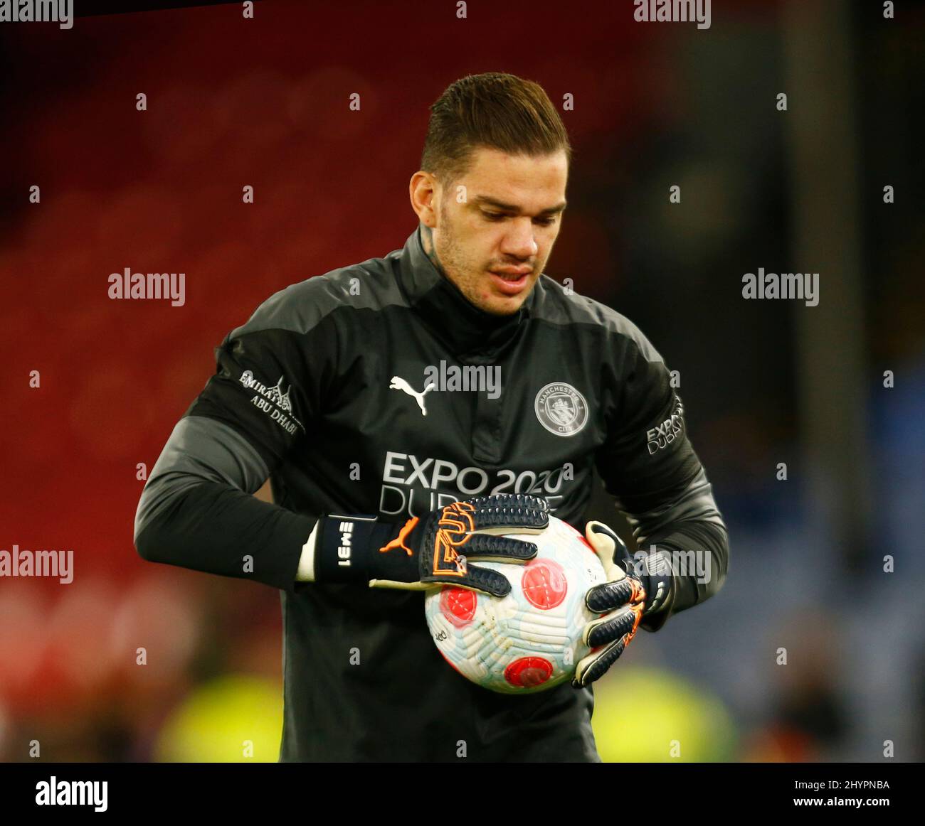 LONDON, United Kingdom, MARCH 14: Manchester City's Ederson during the ...