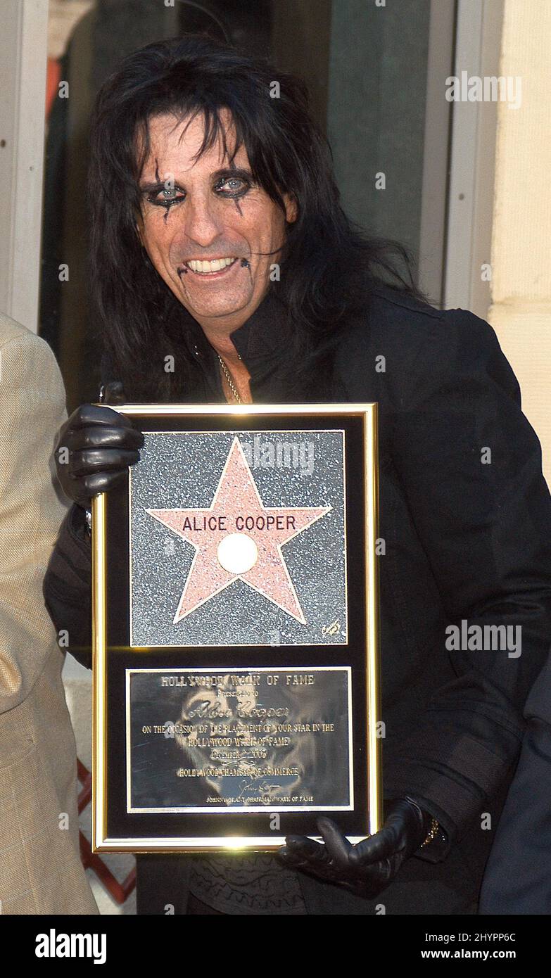 Alice cooper star ceremony hi-res stock photography and images - Alamy