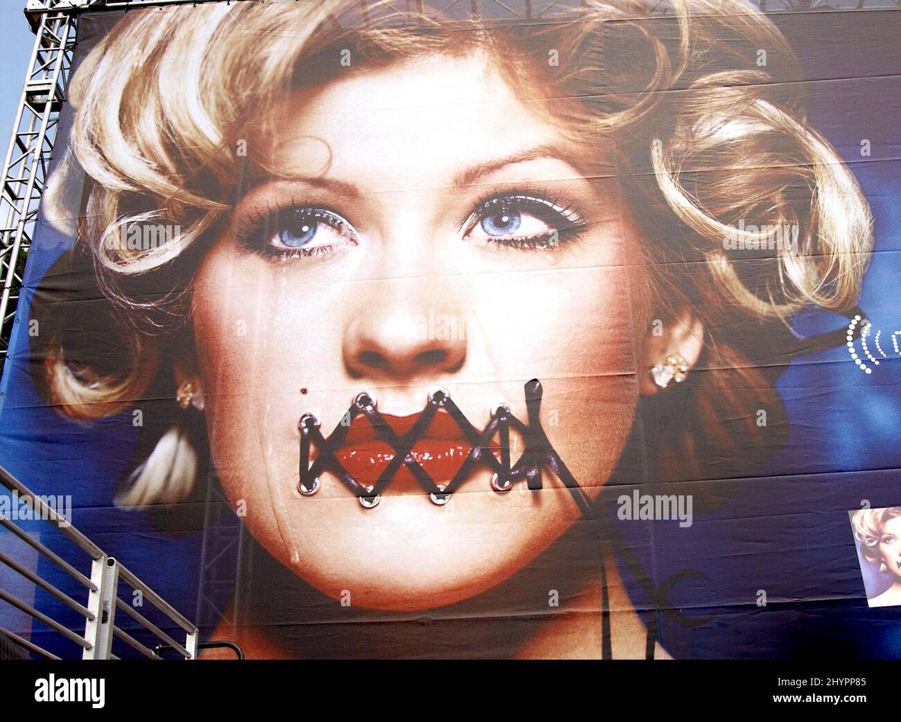 Christina aguilera unveils only silence billboard california picture hi ...