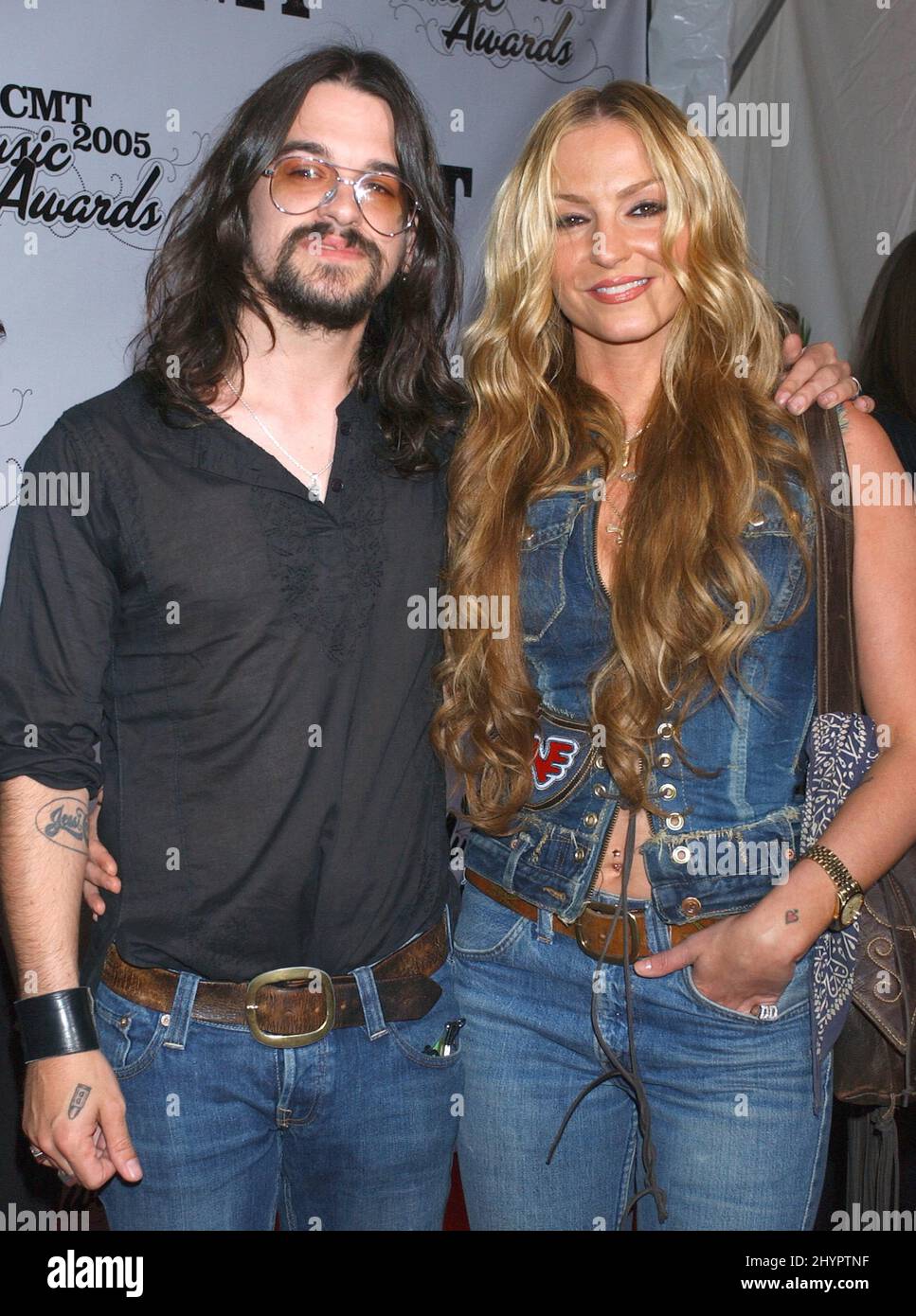 Shooter Jennings & Drea de Matteo attend the 2005 CMT Music Awards at ...