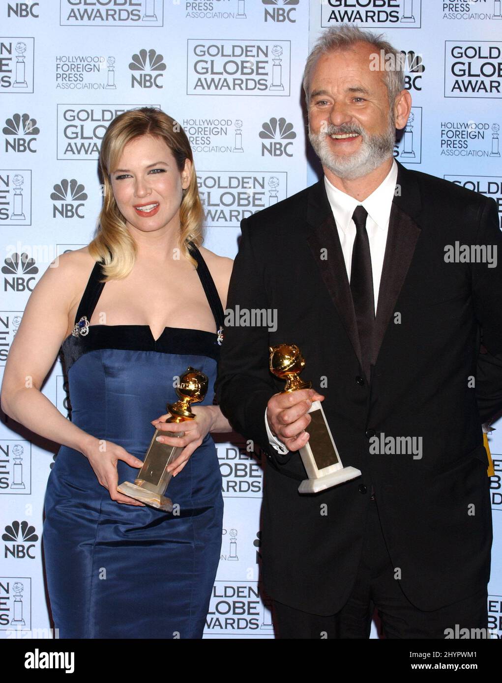RENEE ZELLWEGER & BILL MURRAY ATTENDS THE 61st ANNUAL GOLDEN GLOBE ...