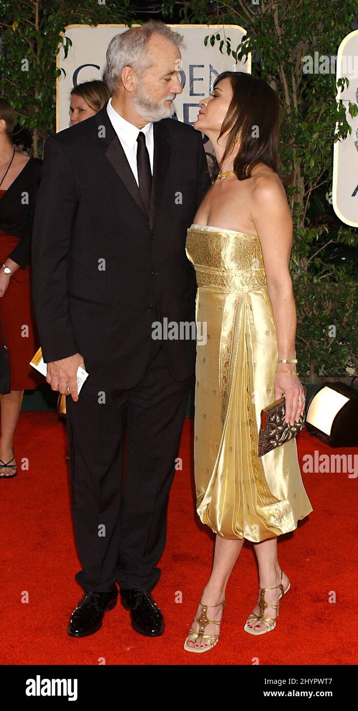 BILL MURRAY & WIFE ATTEND THE 61st ANNUAL GOLDEN GLOBE AWARDS IN ...
