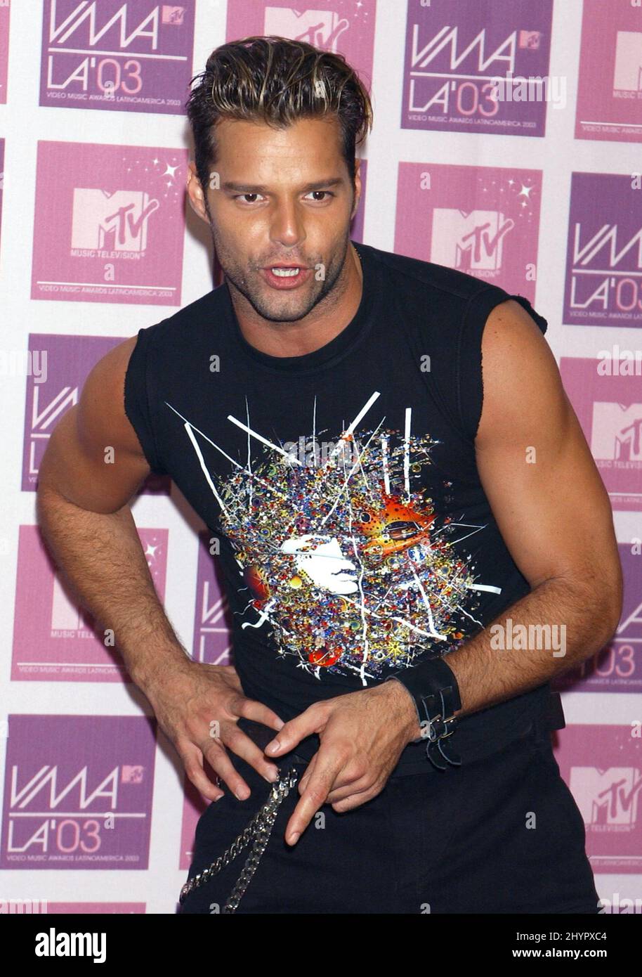 RICKY MARTIN ATTENDS THE 'MTV VIDEO MUSIC AWARDS LATIN AMERICA 2003' IN ...