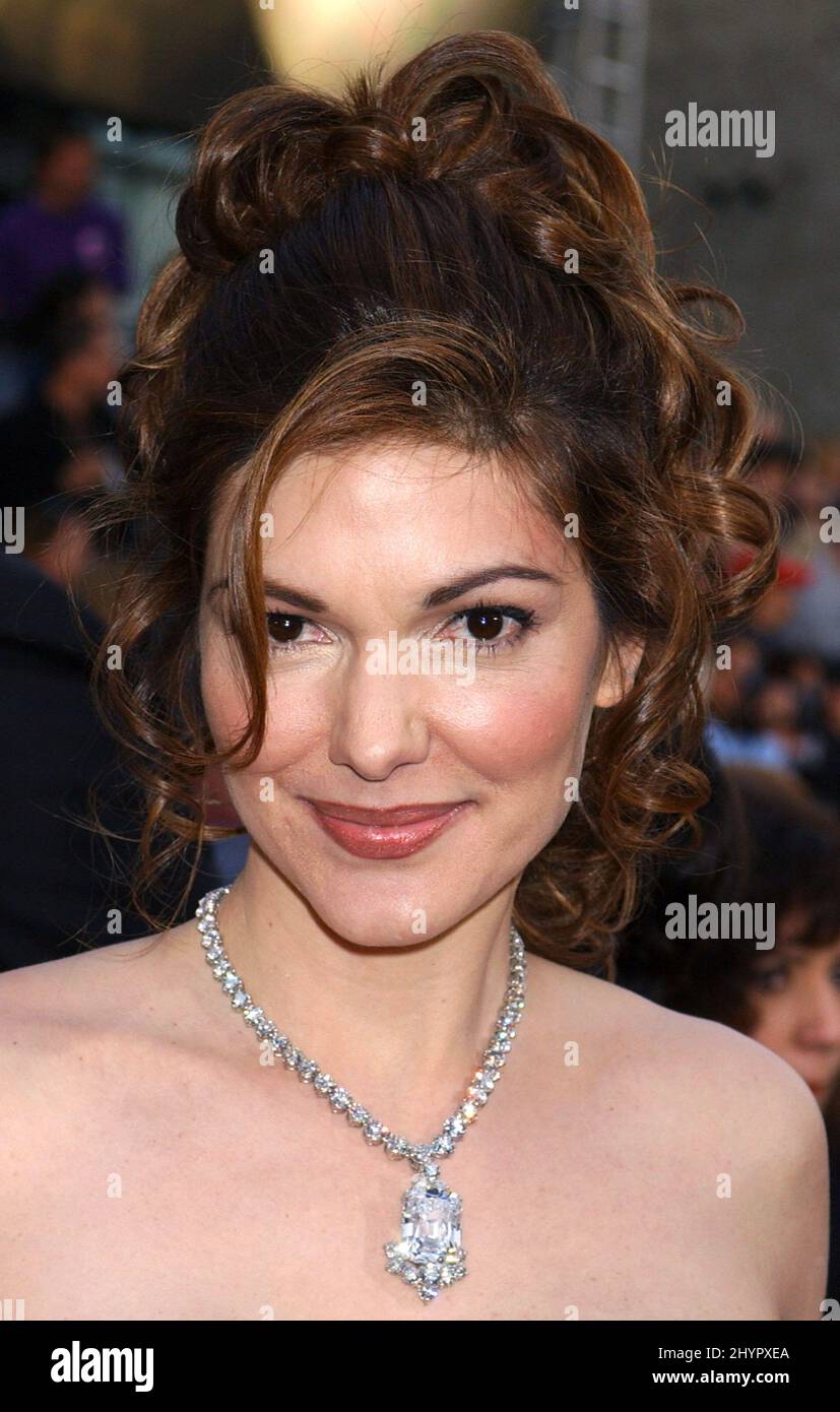 Laura Harring attends the 74th Annual Academy Awards. Picture: UK Press ...
