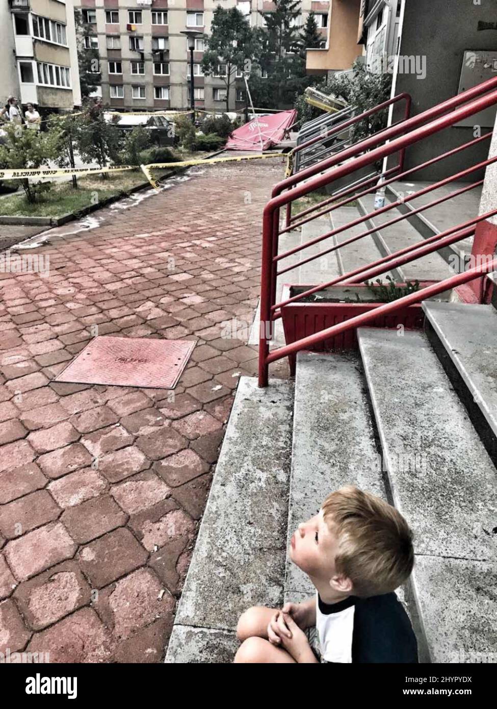 grey sad day and fire sad look Stock Photo - Alamy