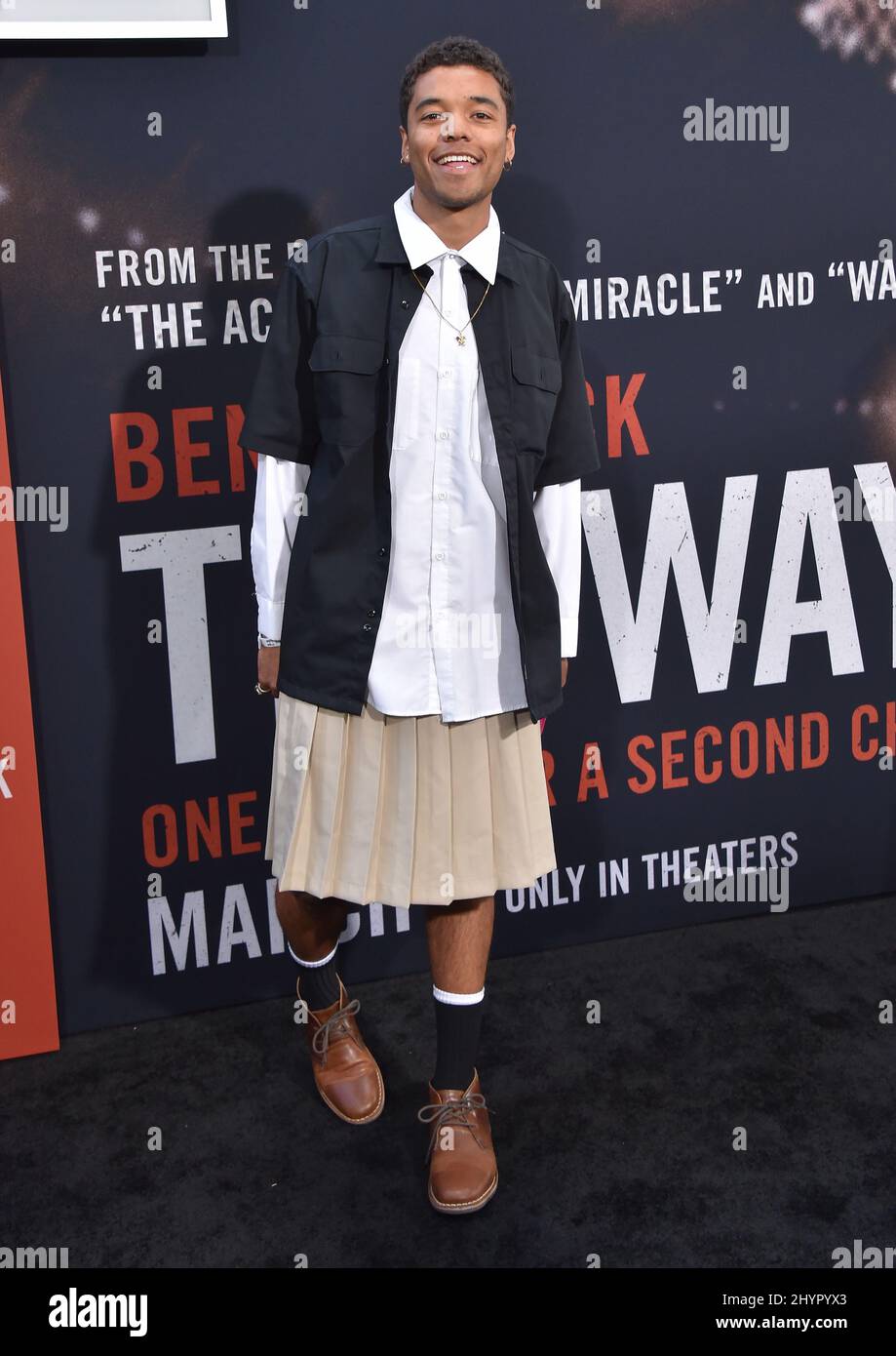 Brandon Wilson arriving to the The Way Back€™ World Premiere at Regal ...