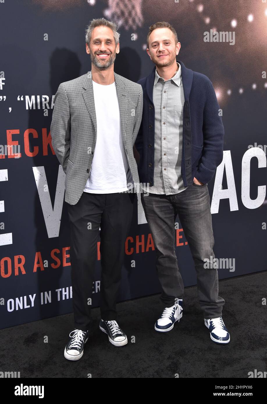 Gabe Hilfer and Rob Simonsen arriving to the ???The Way Back??? World ...