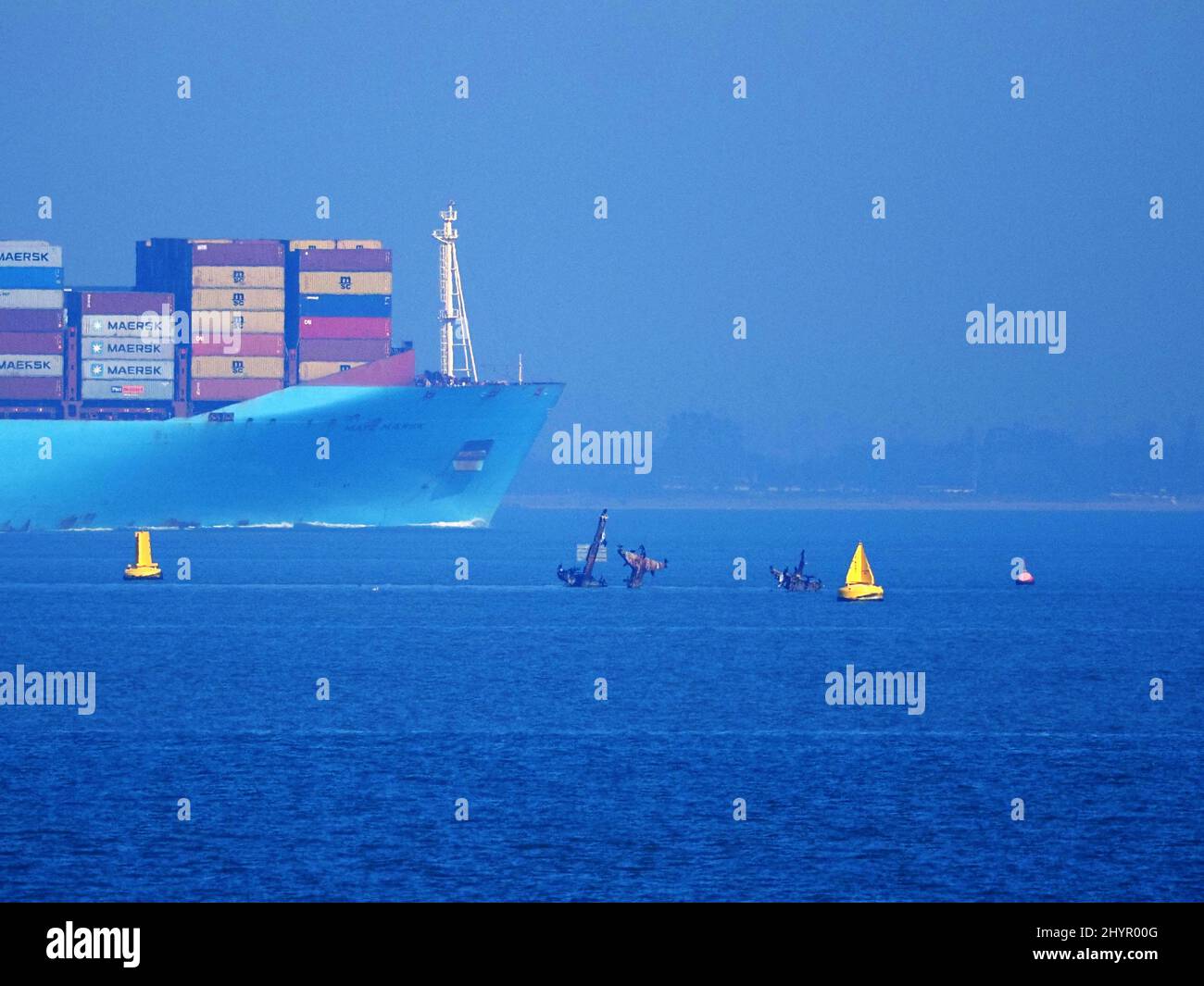 Sheerness, Kent, UK. 15th Mar, 2022. Shipwreck SS Richard Montgomery ...