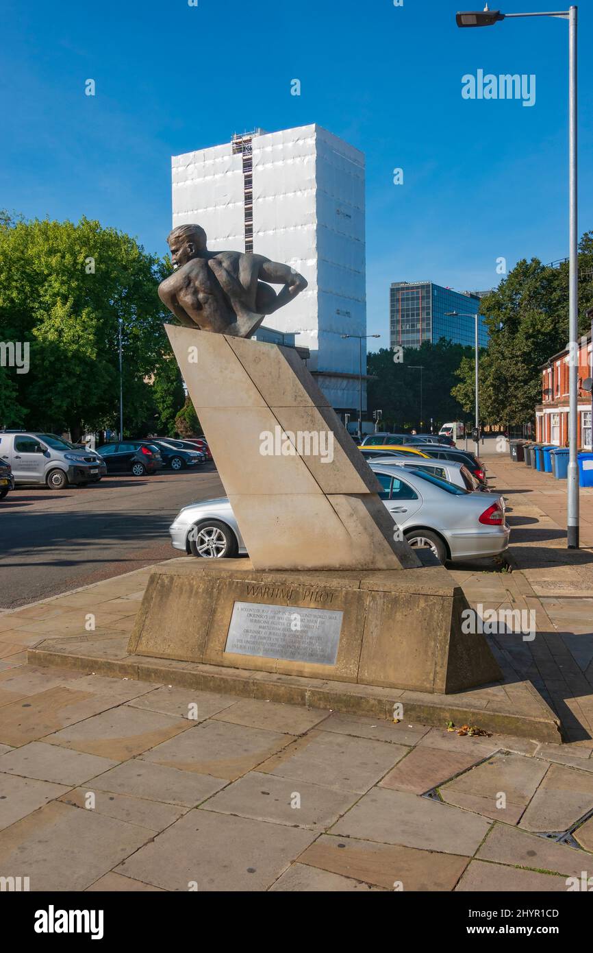 A warm autumn day during Covid in Ipswich Town Wartime Pilot Memorial ...
