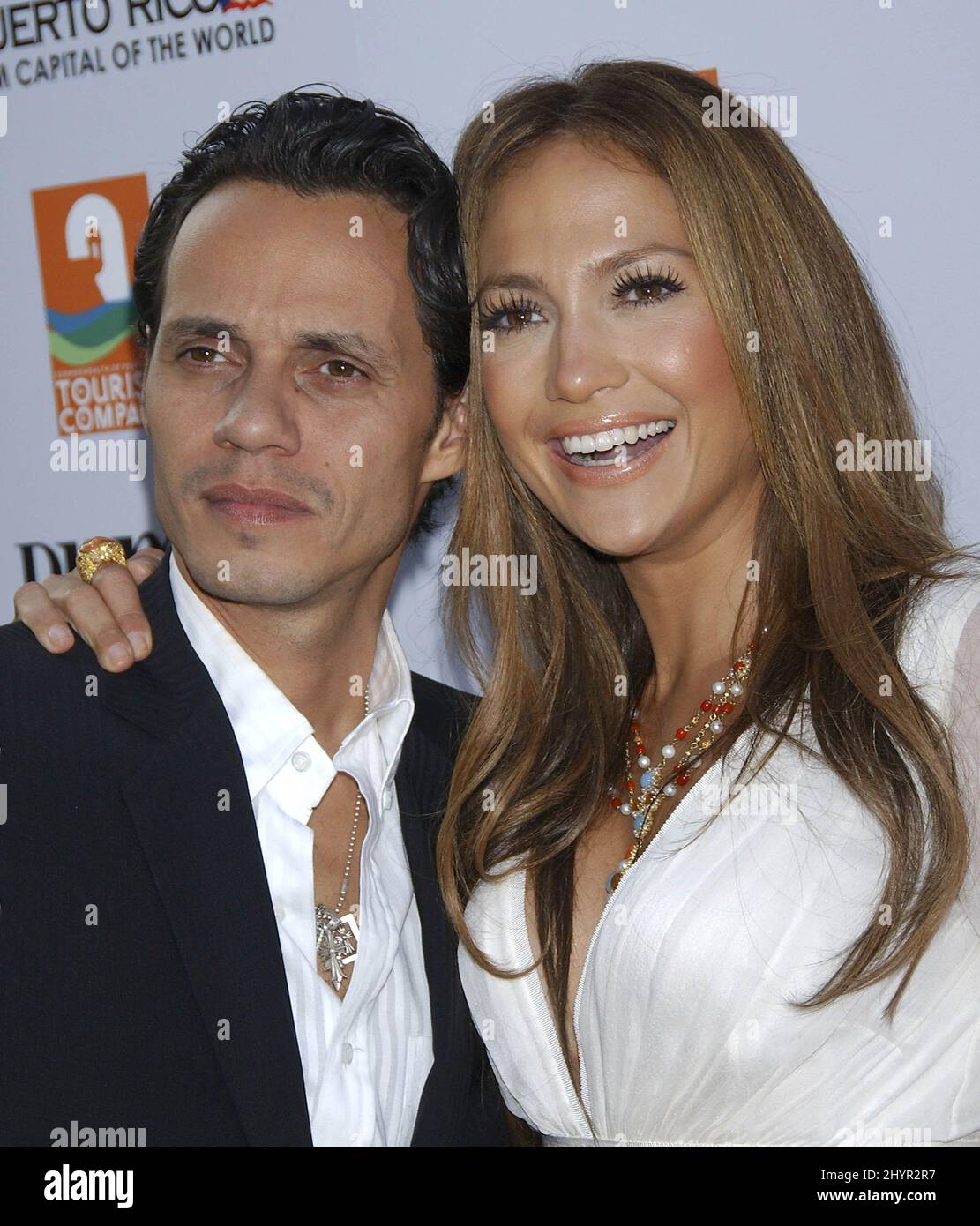Marc Anthony & Jennifer Lopez attend 'El Cantante' LA Premiere held at ...
